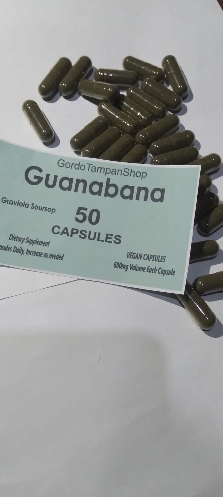 Indonesian Herbs Pure Guanaba Capsule Extract, Guanabana Capsules 600mg ...