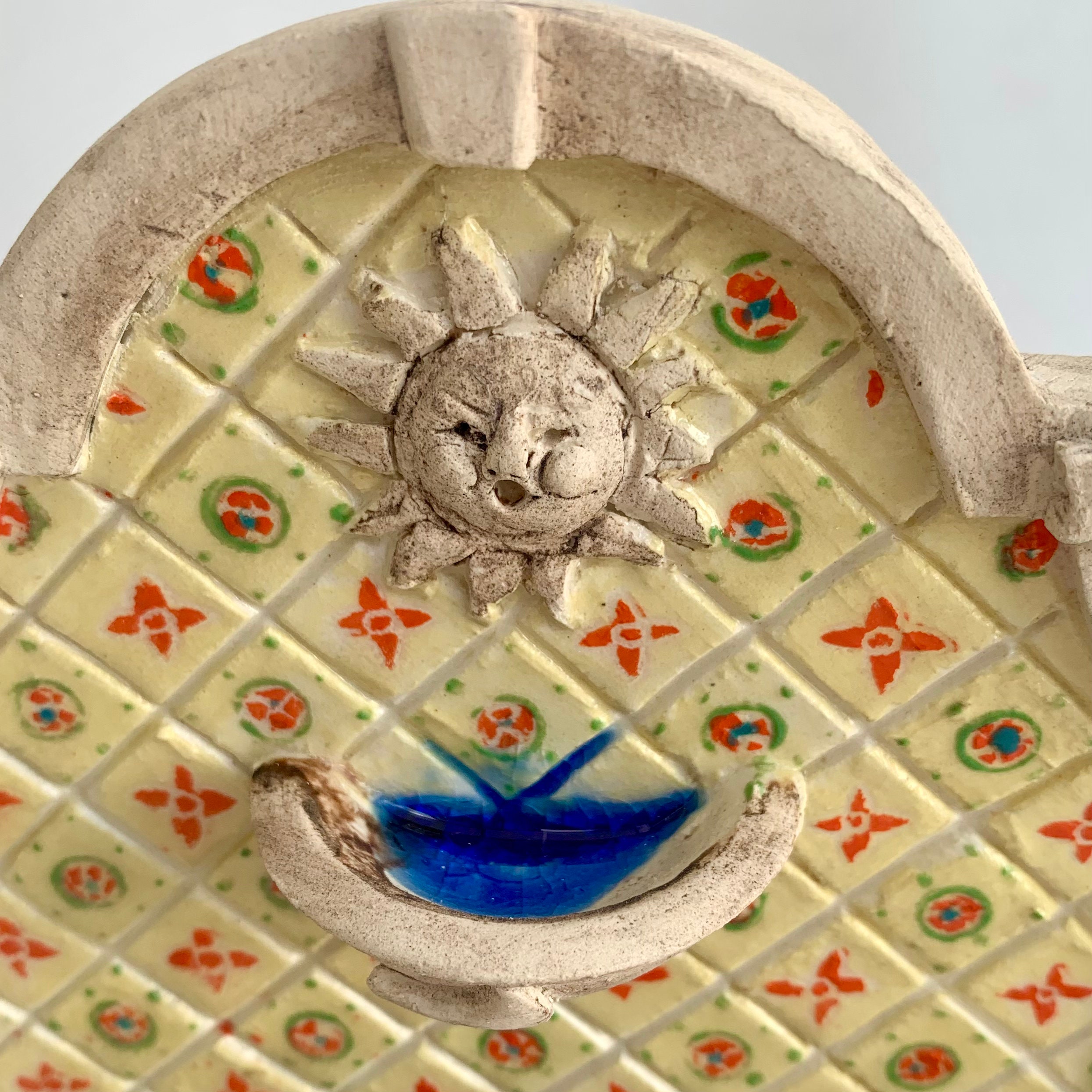 Fountain Miniature Sun Mosaic Scale 1:12 - Etsy