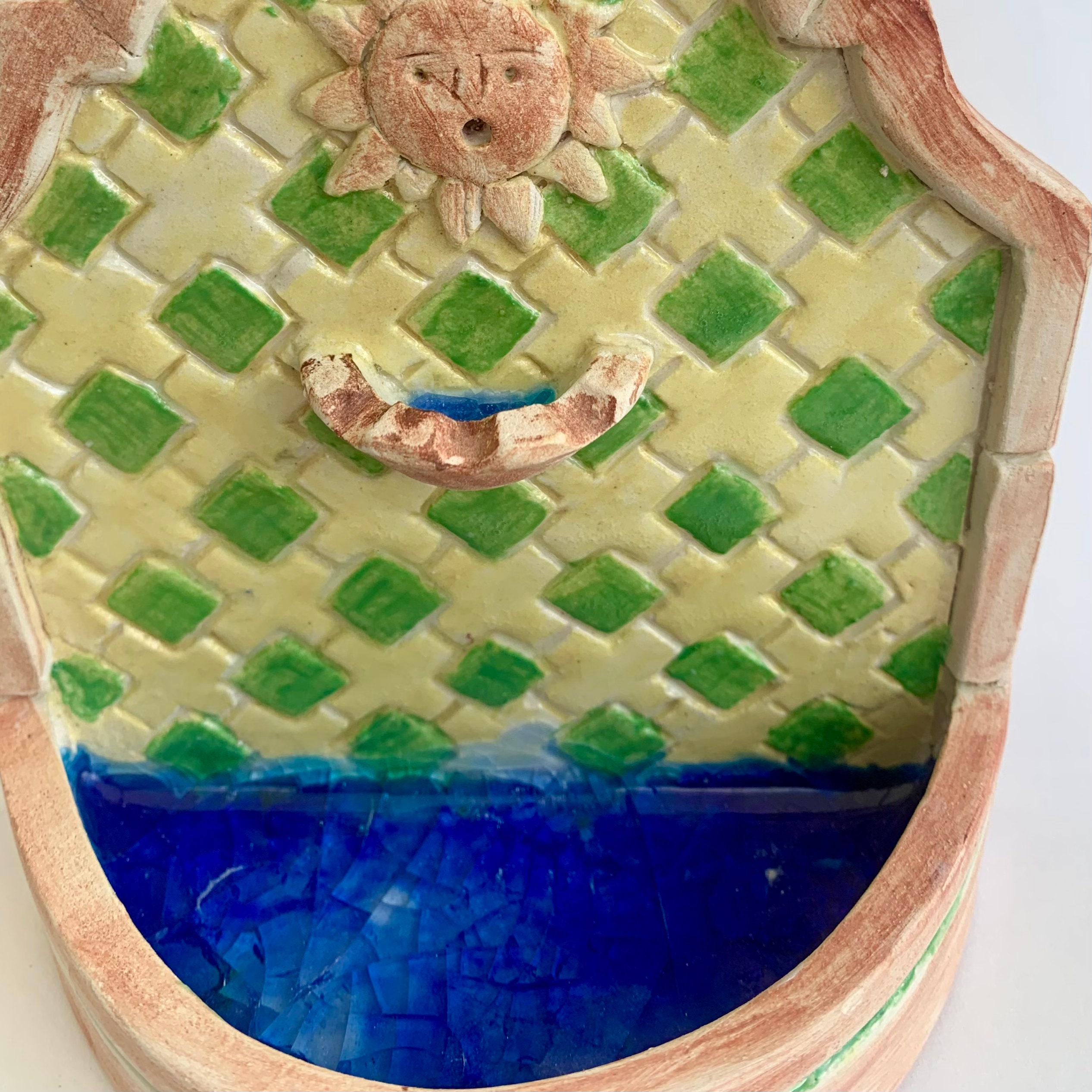 Fountain Miniature Sun Mosaic Scale 1:12 - Etsy