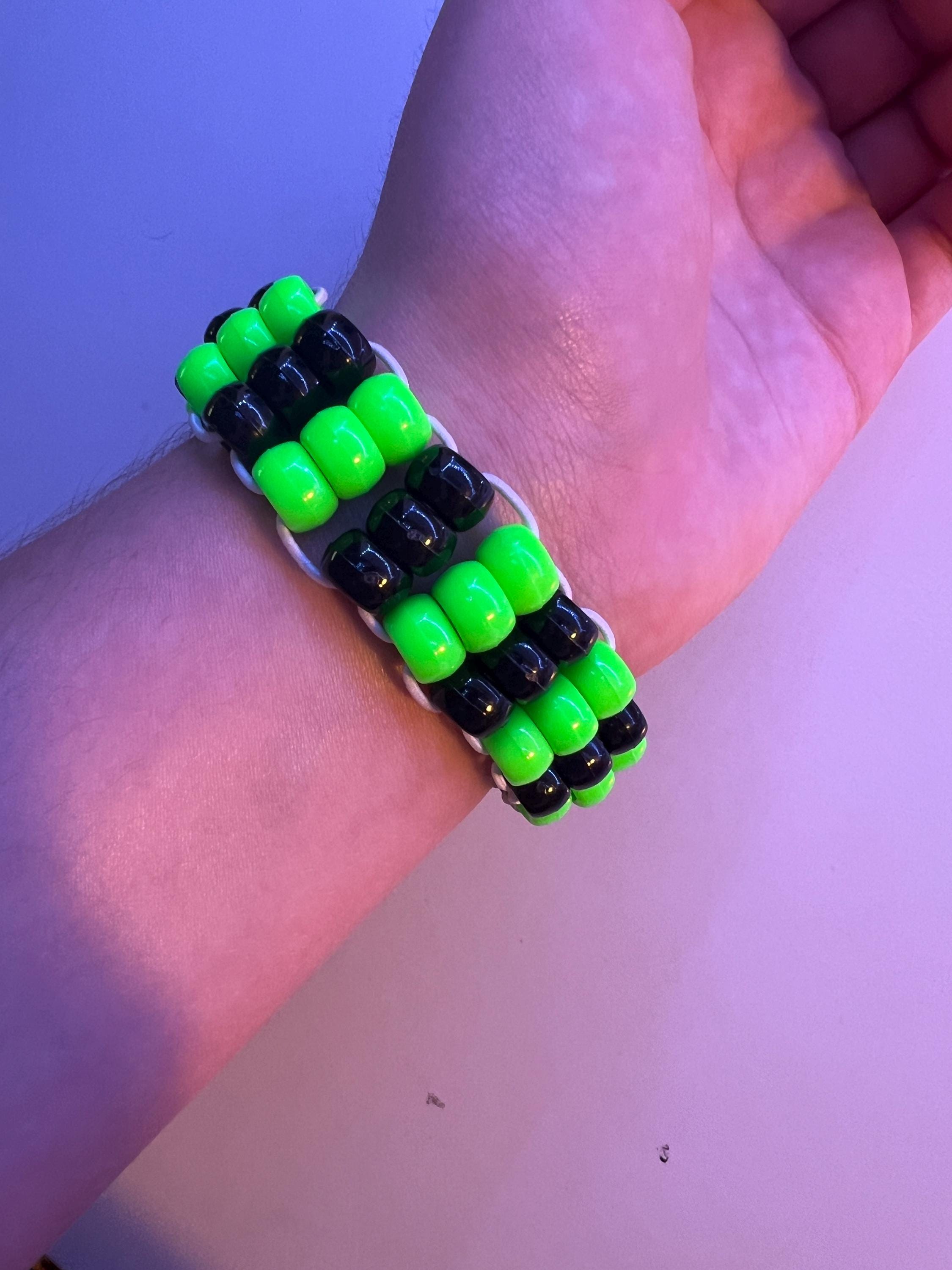 Custom Ladder Stitch Kandi Cuff Bracelets Pony Beads - Etsy