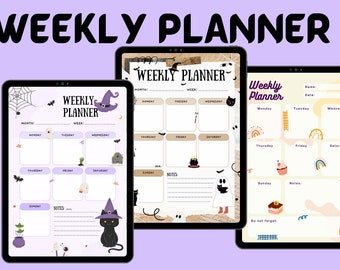 CUTE PLANNER PRINTABLE Cute Weekly Planner, Notability Planner, to Do ...