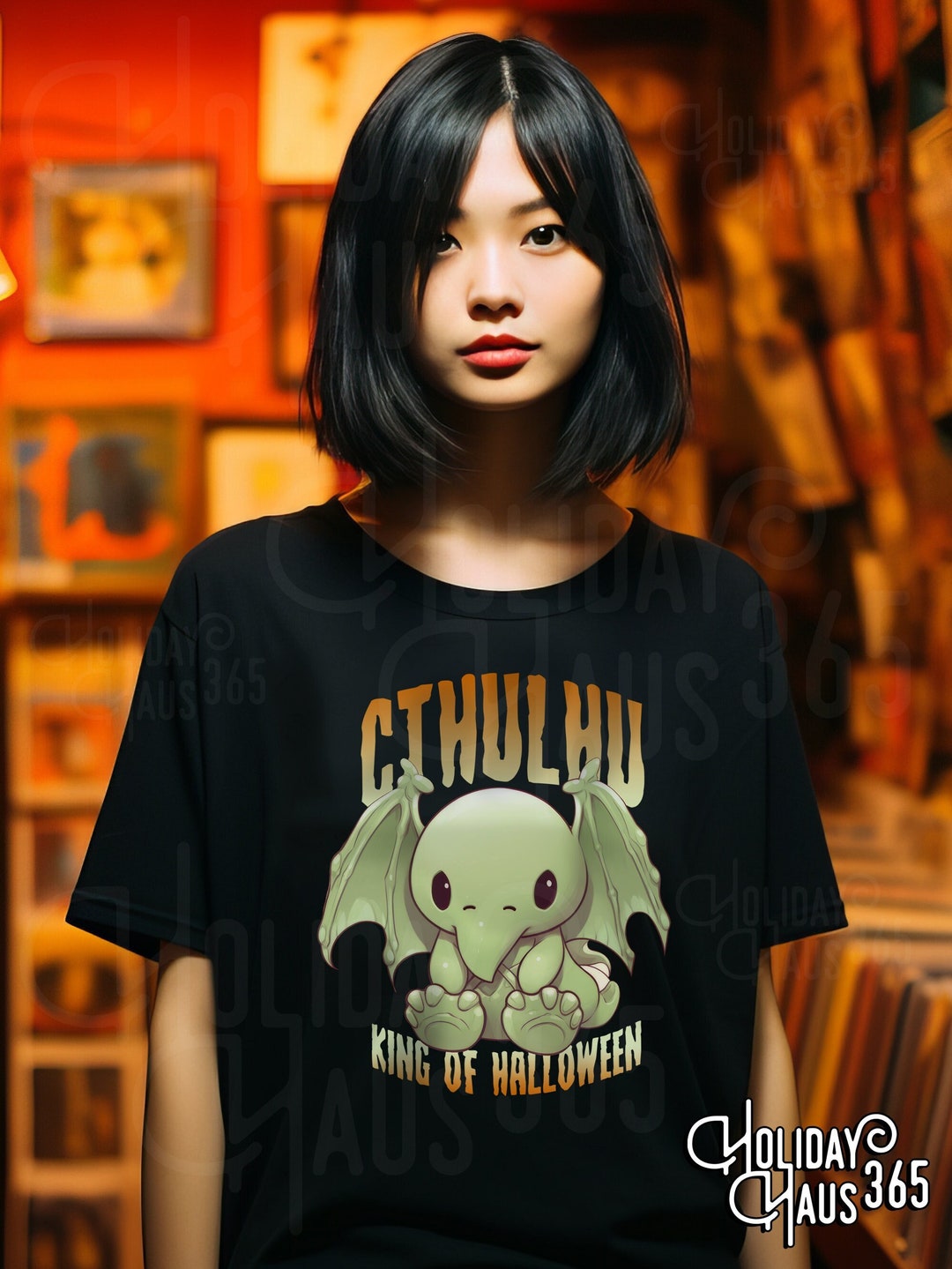 Cthulhu King of Halloween Shirt, Cthulhu T-shirt, HP Lovecraft Tee ...