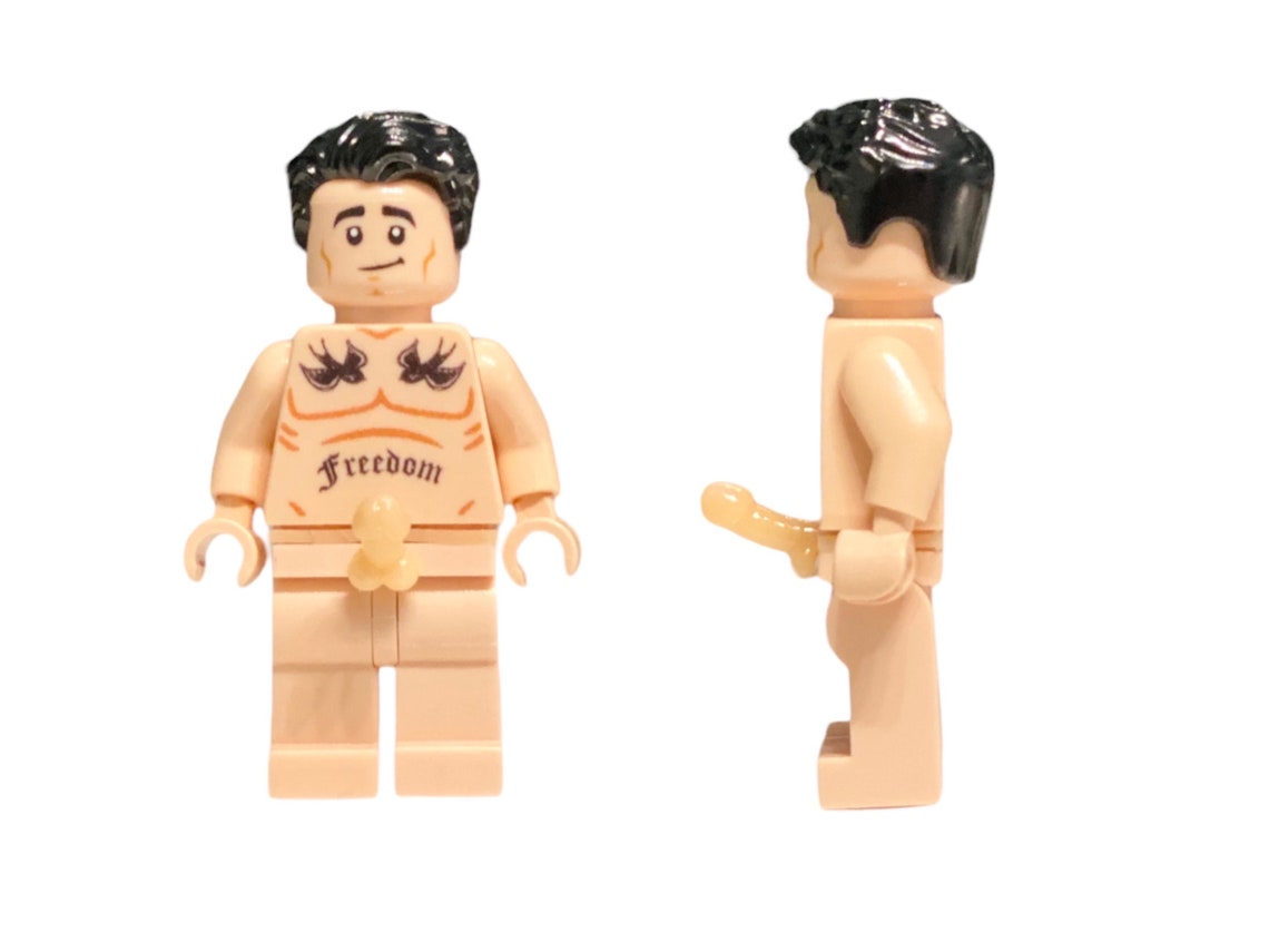 Naked Minifigures, Six-pack Torso, Surfer, Man With Genitals, Custom Design on LGO Parts, Adonis ...
