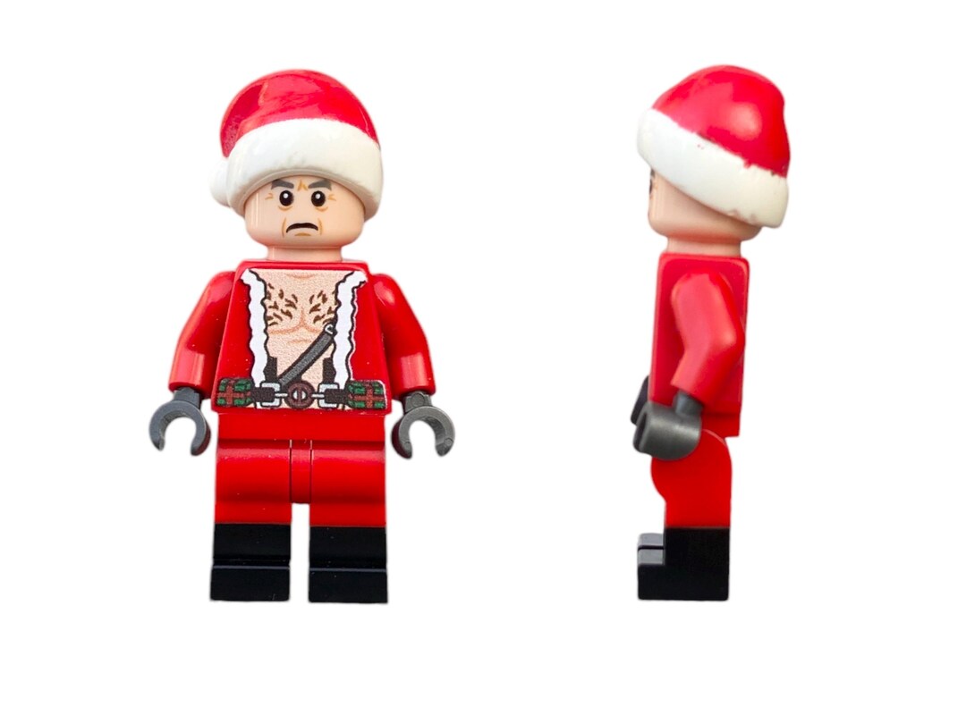 Bad Santa LGO Minifigure, Santa Claus Figure, Advent, Santa Claus ...