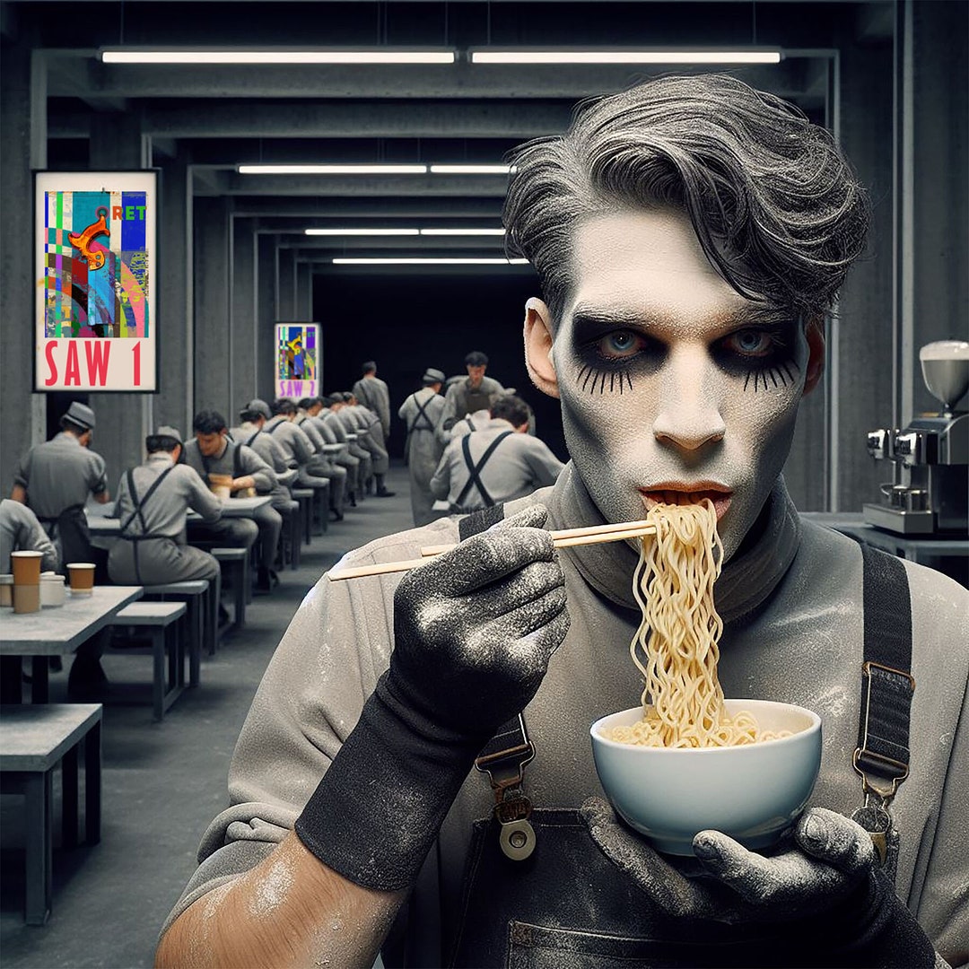 Factory With Colourful Saws Contemporary Artprint for Home Decor. I'm ...