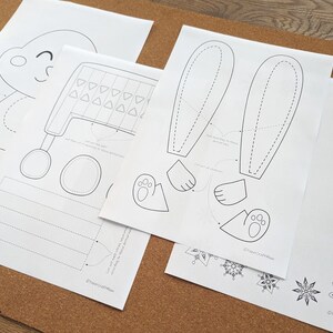 Rabbit in A Hat Simple Paper Craft for Kids, Winter Preschool Activity ...
