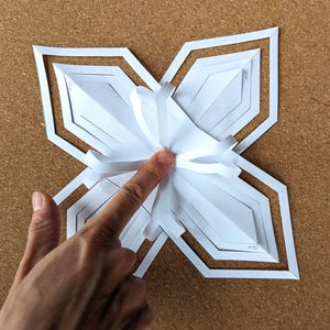 3D Paper Snowflake Template, Patterns Set of 7 Designs, Printable PDF ...