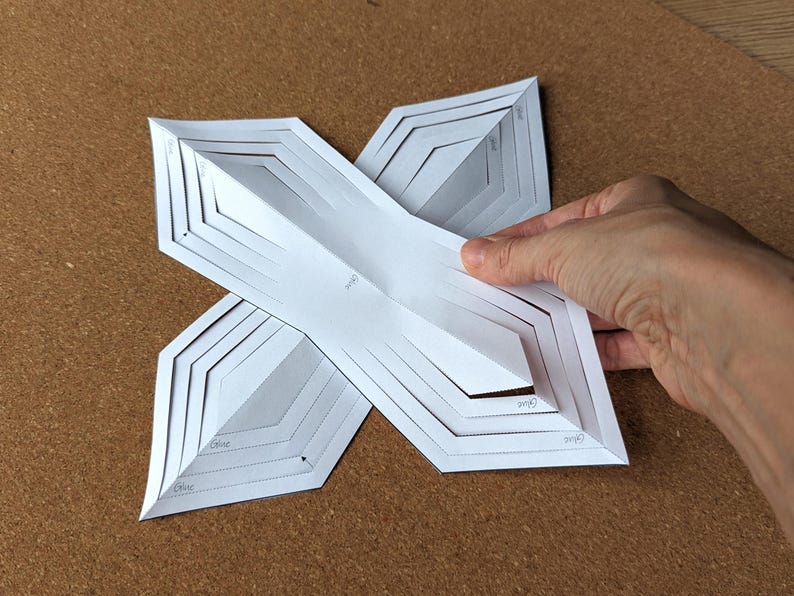 3D Paper Snowflake Template, Patterns Set of 7 Designs, Printable PDF ...