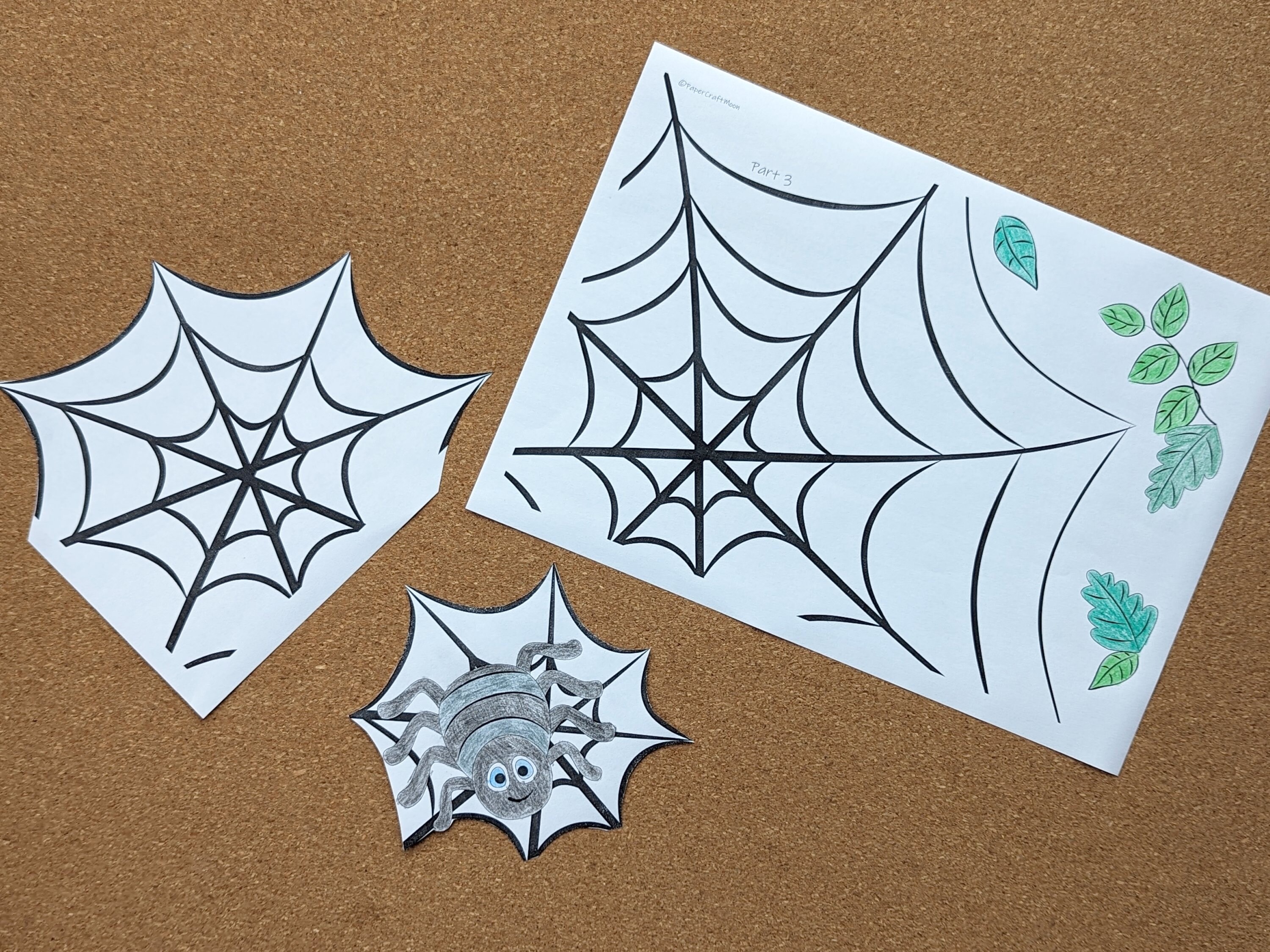 Spider and Insects Paper Craft, Kids Coloring Pages, Homeschool ...