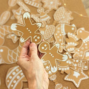 PDF Digital File, Christmas Paper Cookies Garland, Easy Crafts for Kids ...