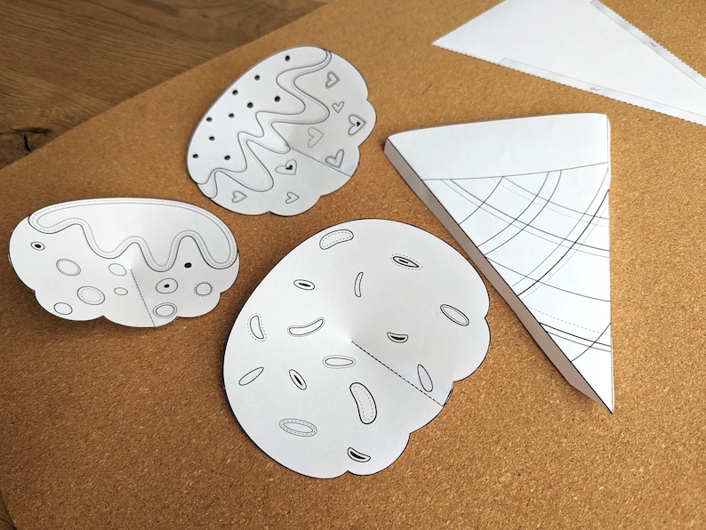 Printable Ice Cream Craft for Kids – Yummy Trio Cone – Cut, Color and ...