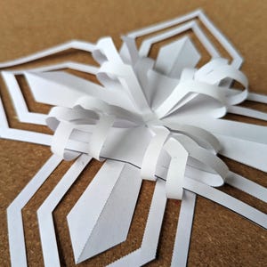 3D Paper Snowflake Template, Patterns Set of 7 Designs, Printable PDF ...