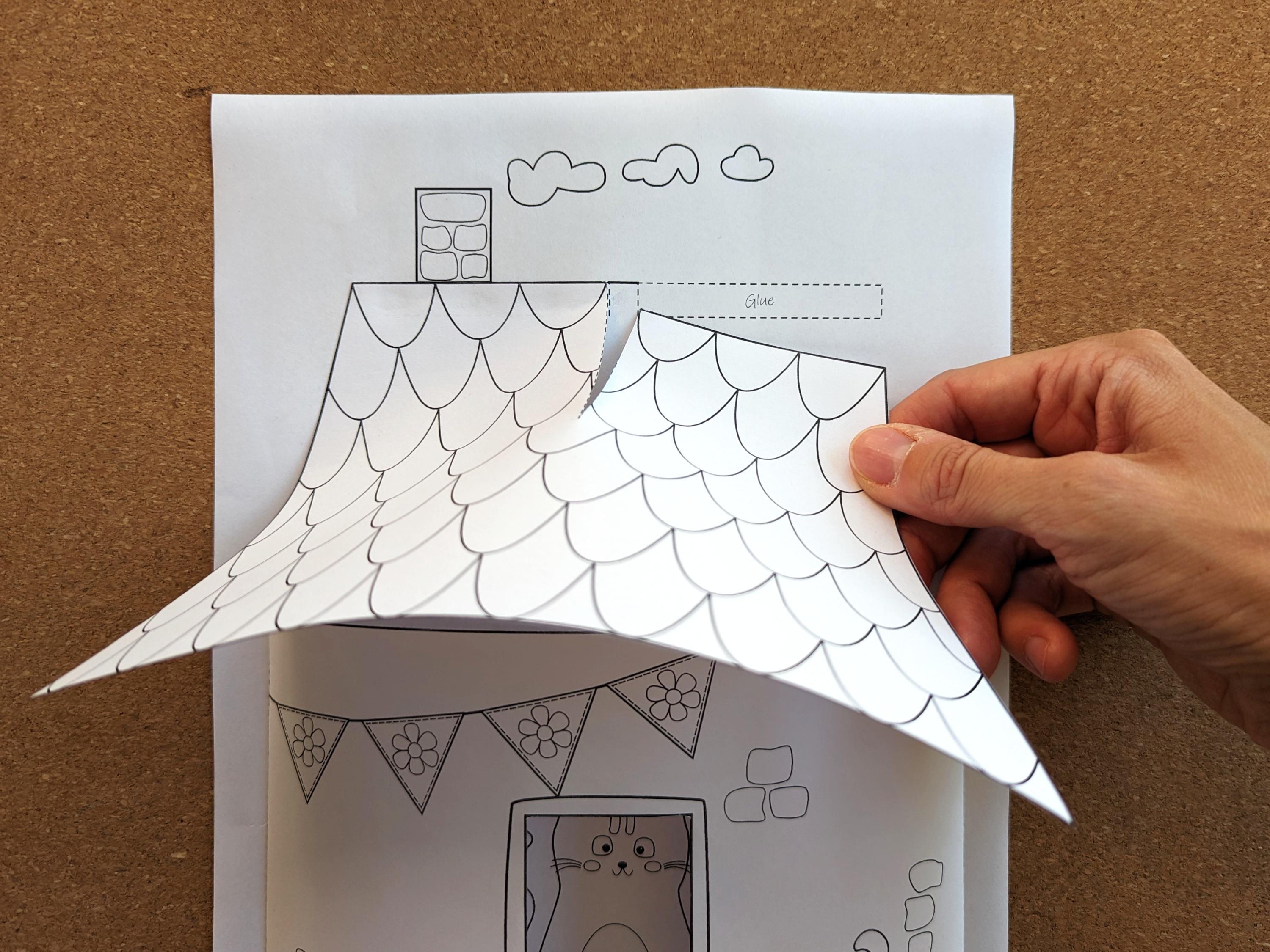 3D Paper House Craft Kit: Kids Printable Activity (PDF Download) - Etsy