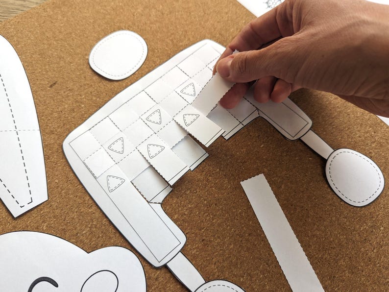 Rabbit in A Hat Simple Paper Craft for Kids, Winter Preschool Activity ...