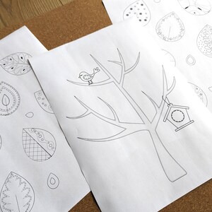 3D Paper Tree Craft for Kids: Autumn Cut & Paste Activity, Coloring ...