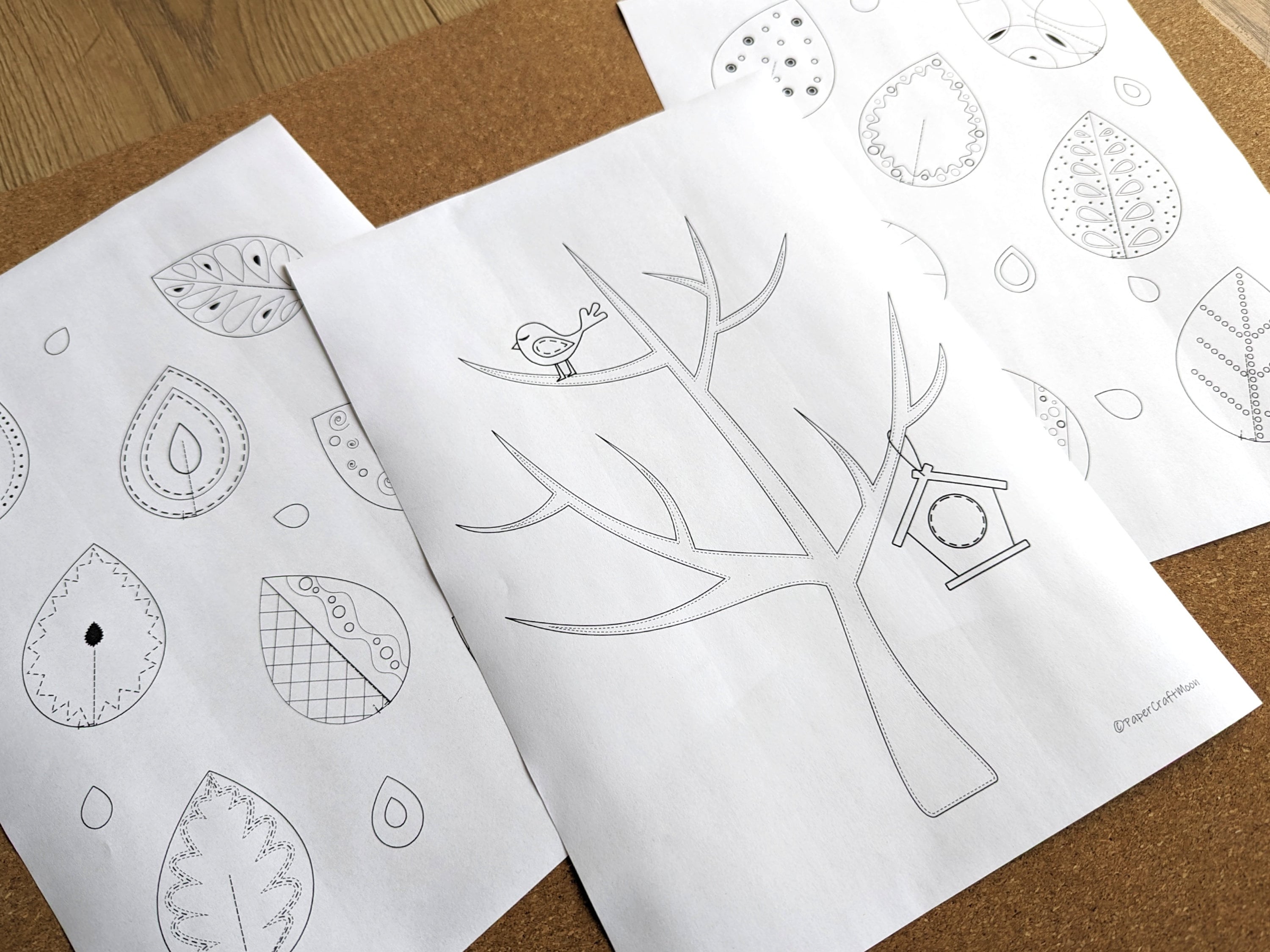 3D Tree Simple Paper Craft for Kids, Autumn Preschool Activity, Kids ...