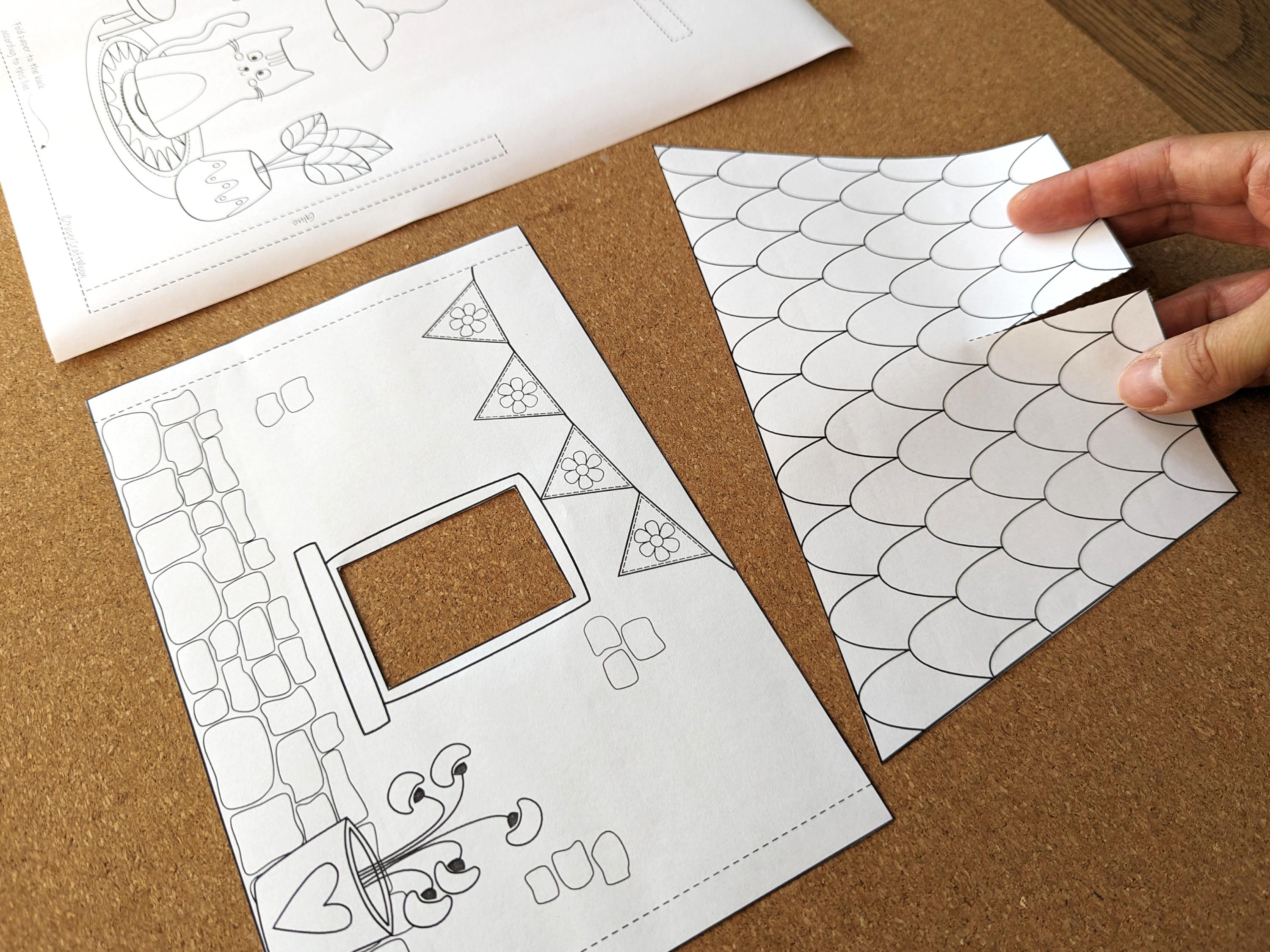3D Paper House Craft Kit: Kids Printable Activity (PDF Download) - Etsy