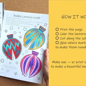 3D Paper Lanterns Garland Craft — Easy Kids Christmas Activity ...