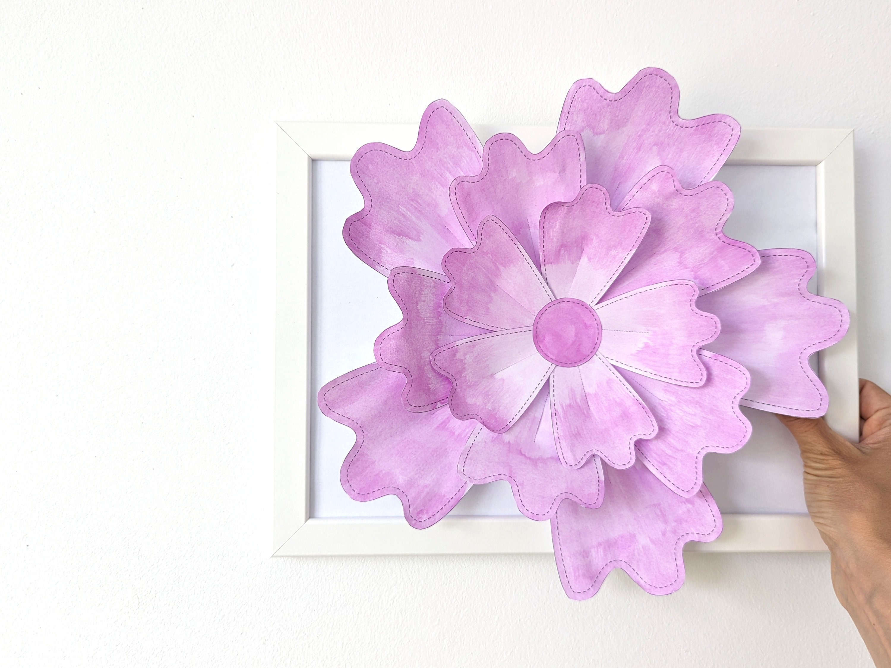 3D Flower Easy Paper Craft for Kids: Cut and Paste Activity (printable ...