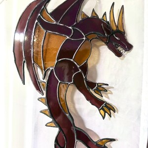 Stained Glass Dragon Pattern - Etsy