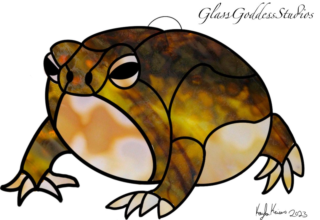 Stained Glass Rain Frog Pattern - Etsy