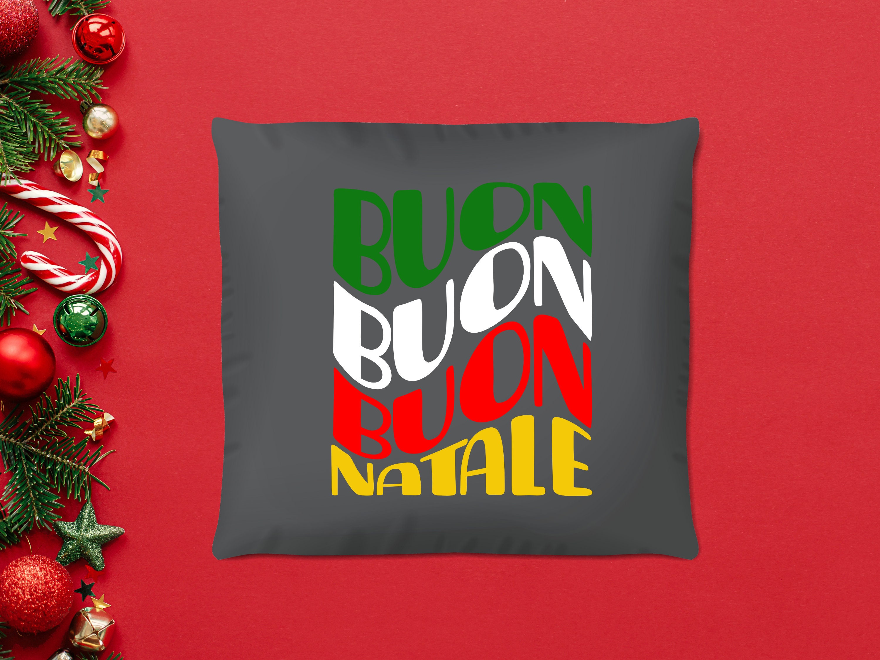 Buon Natale Svg Italian Christmas Svg Cute Buon Natale Svg Wavy Buon ...