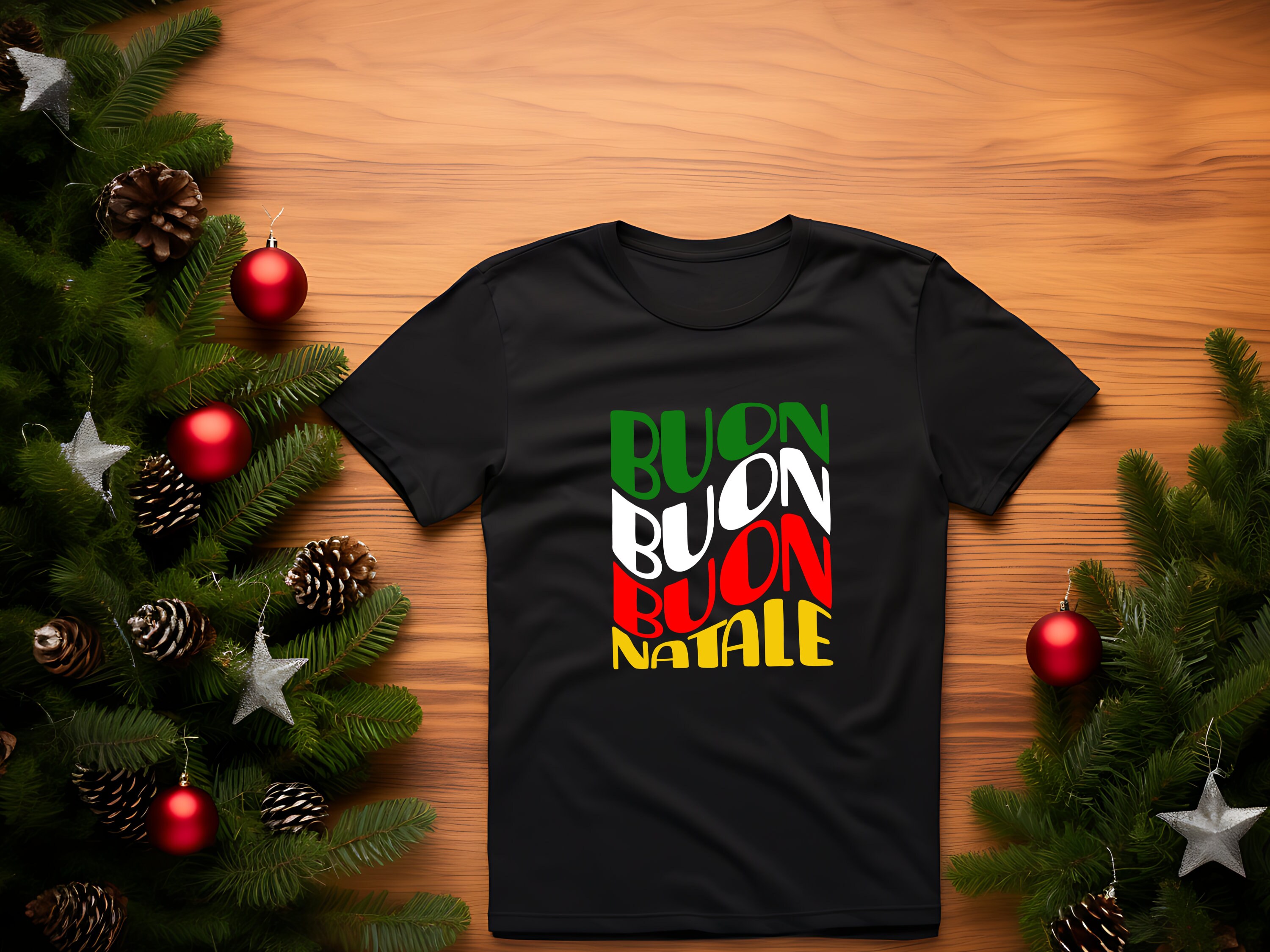 Buon Natale Svg Italian Christmas Svg Cute Buon Natale Svg Wavy Buon ...