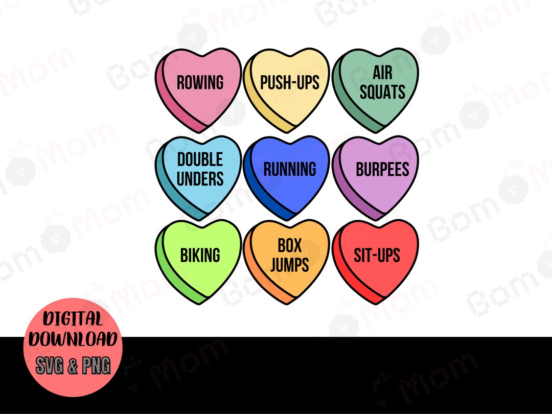 Valentines Fitness SVG Workout Valentines SVG Strong Girl Valentines ...