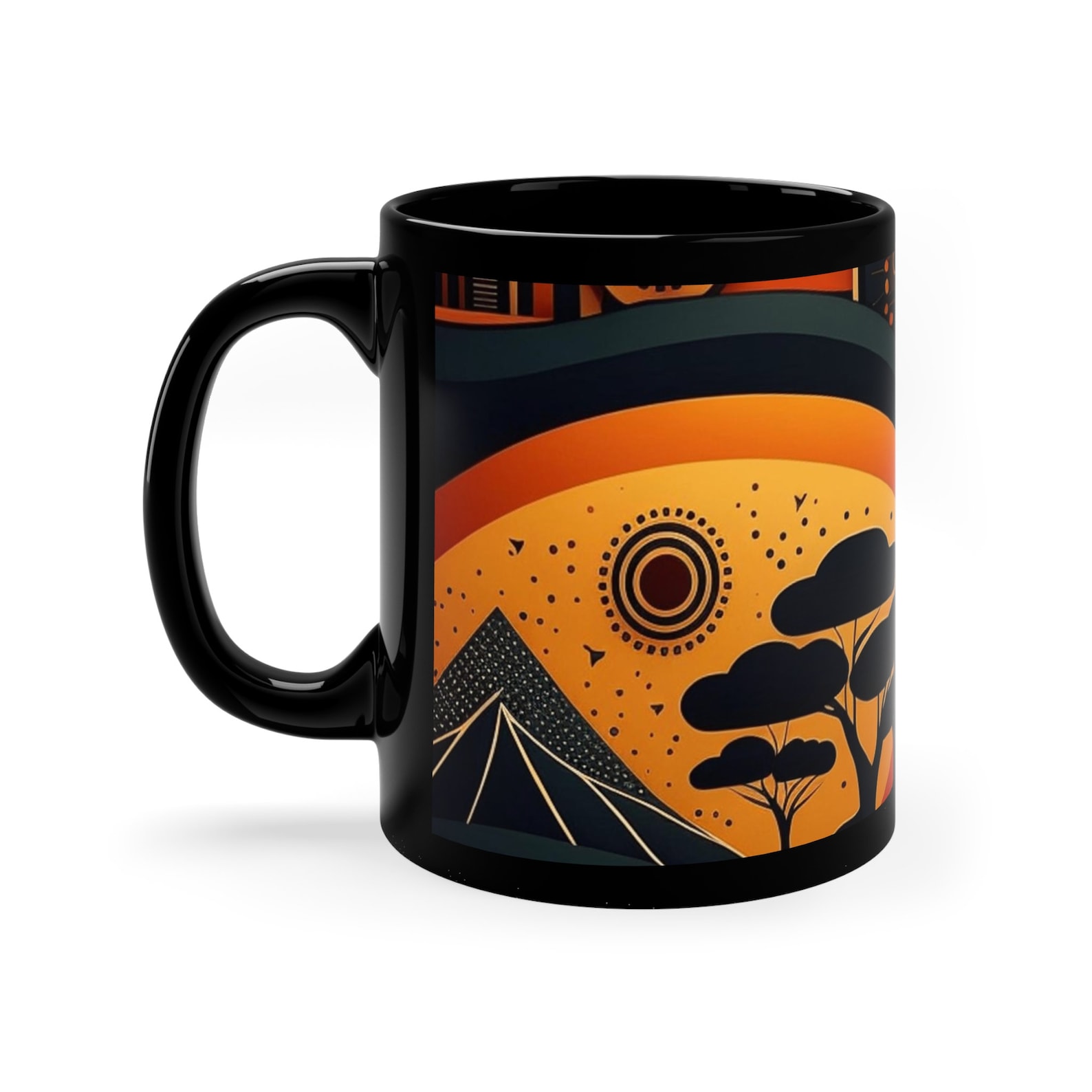 Afrocentric Coffee Mug - Abstract African Art, Heritage Print - Etsy