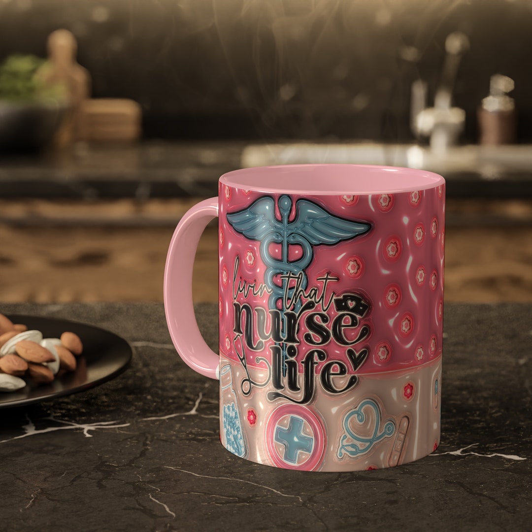 3D Inflated Nurse Mug 3D Nurse Mug Puff Nurse Mug Nurse Gift 11 Oz ...