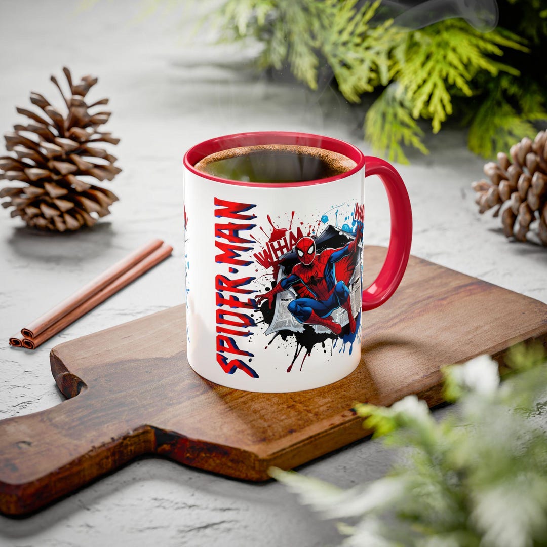 Spider-man Comic Splash Mug | Ceramic Coffee Cup - Etsy