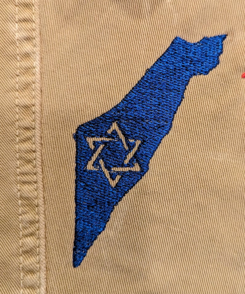 I Stand With Israel Machine Embroidery File - Israeli Pride, Israel ...