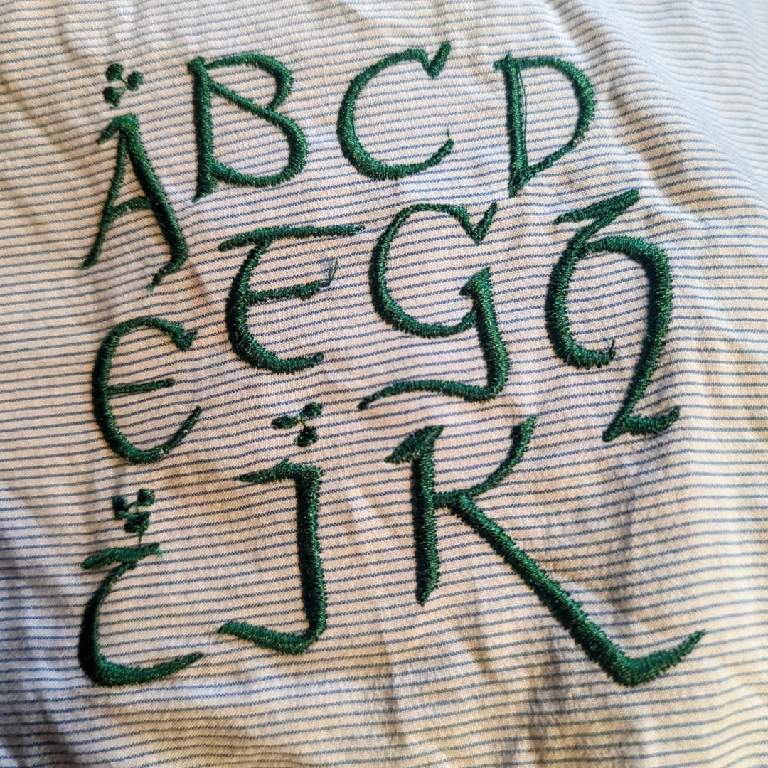 Lord of the Rings Tolkien Hobbit Embroidery Font Script - for Singer ...