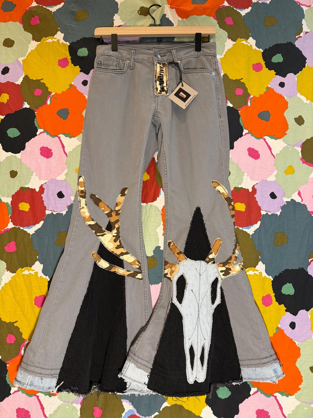Bell Bottoms - Deer Skull Camouflage (26 X 28) - Etsy