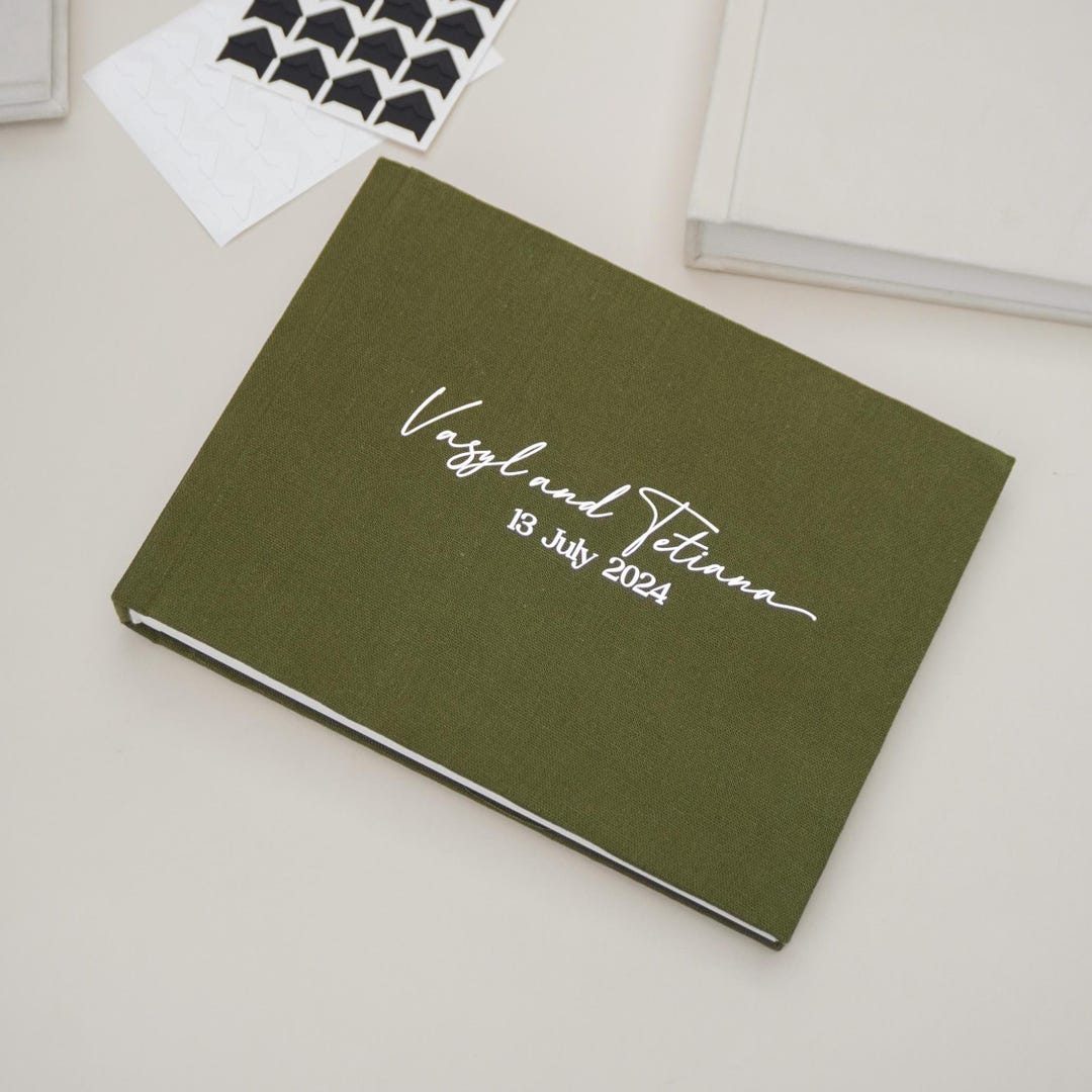 Custom Linen Wedding Guest Book/photo Album for 4x6"/instax/polaroid ...