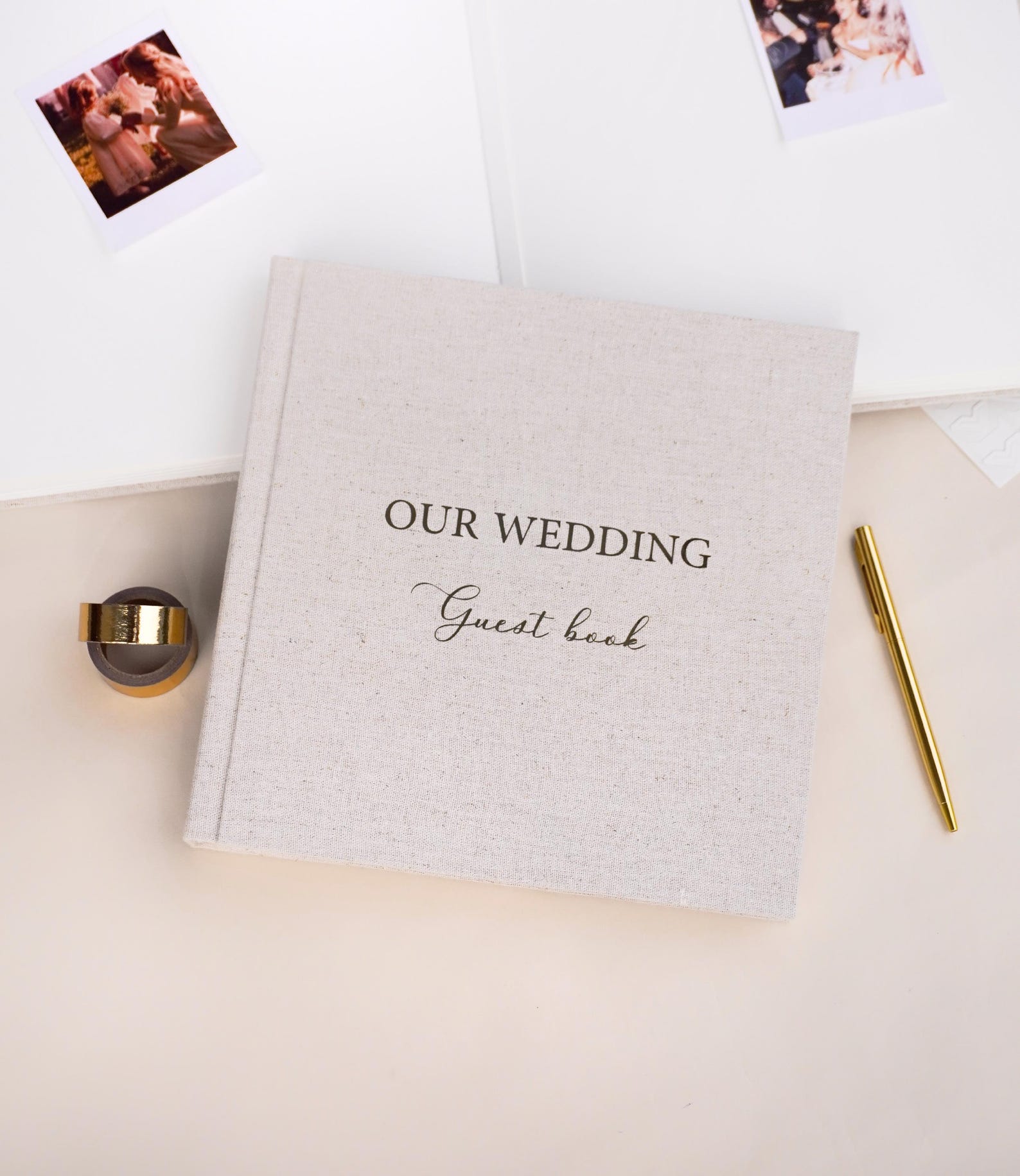 Custom Linen Wedding Guest Book/photo Album for 4x6"/instax/polaroid ...
