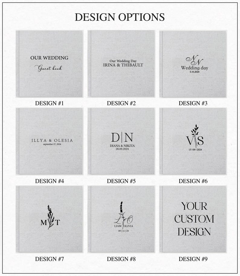 Custom Linen Wedding Guest Book/photo Album for 4x6"/instax/polaroid ...