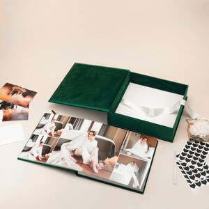 Printed Photobook – Premium Custom Velvet Wedding Photos Album With 180 ...