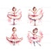 Ballerina Clipart, Cute Ballet Clipart, Watercolor Pink Ballerina, Tutu ...