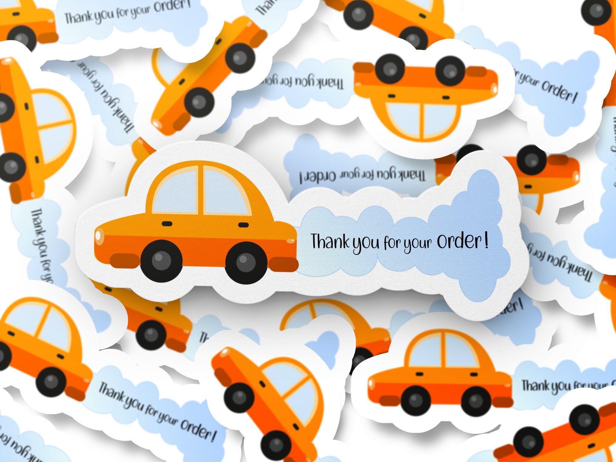 Small Business Thank You Printable Stickers, Package Labels, Cute Thank ...