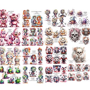 Mega Clipart Bundle, Halloween Clipart, Monster Png, Holiday Decor ...