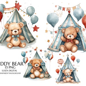 Bear With Balloons PNG, Baby Bear Sublimation, Balloons Clipart, Boy ...