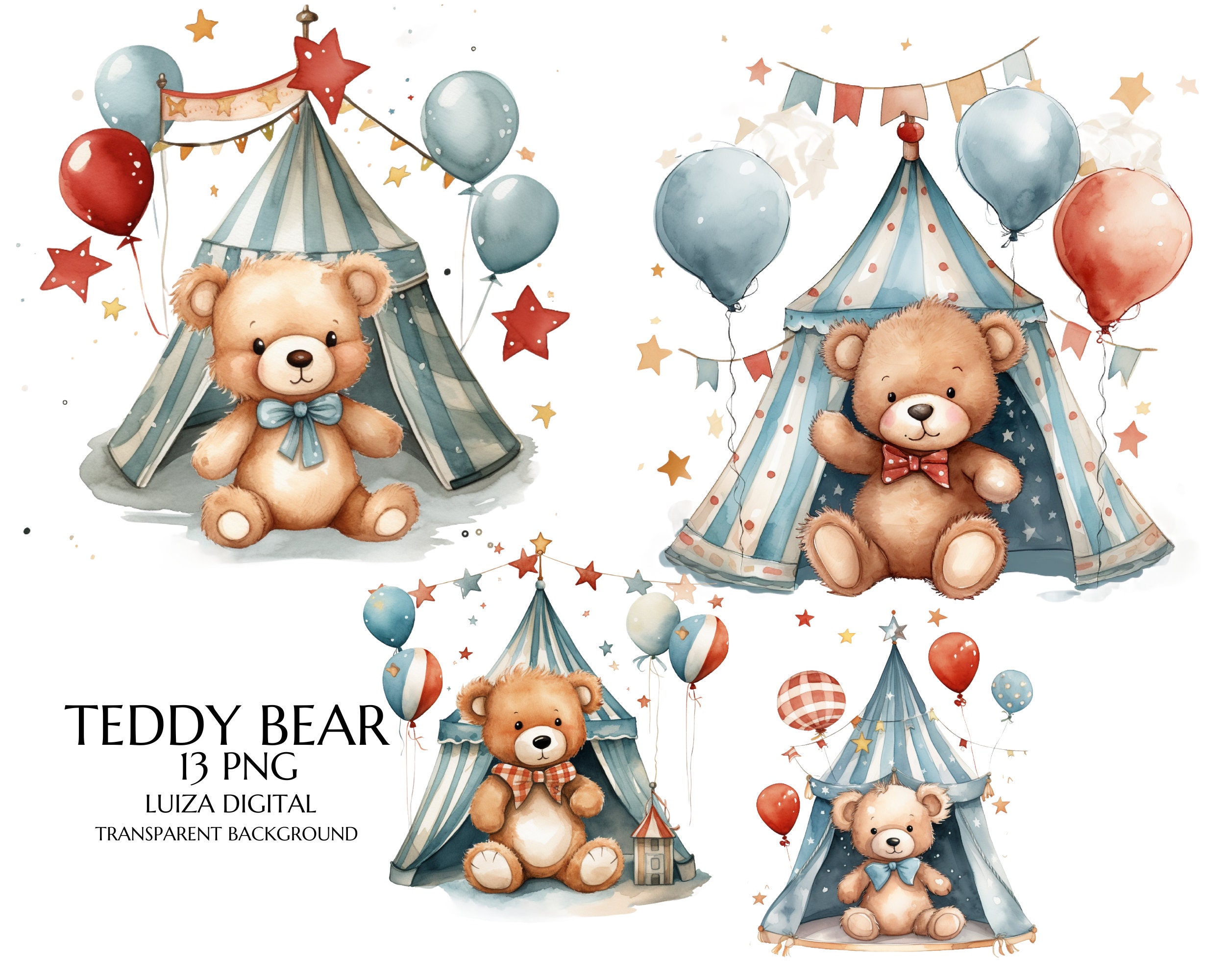 Bear With Balloons PNG, Baby Bear Sublimation, Balloons Clipart, Boy ...