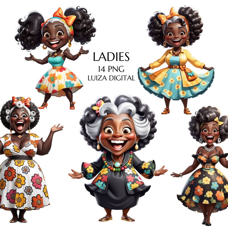 Funny Old Lady Clipart - Etsy