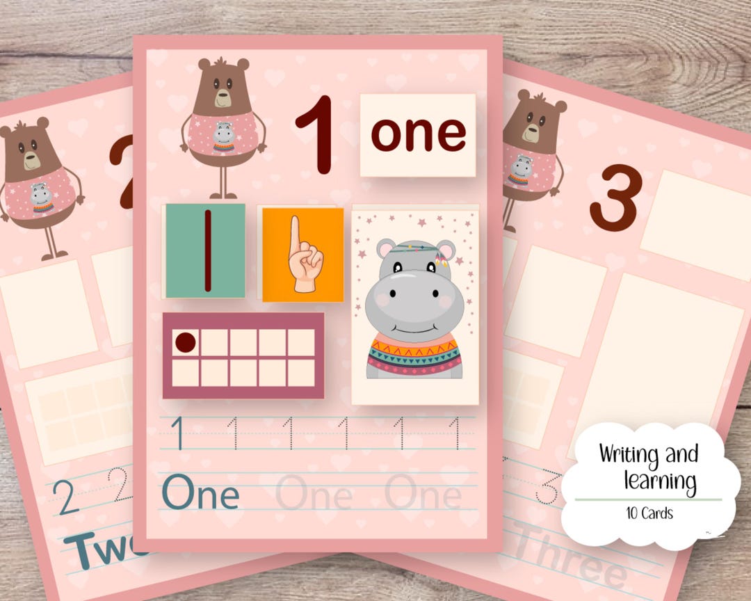 Number Match - Number Tracing Worksheets for Preschool Kids & Printable ...