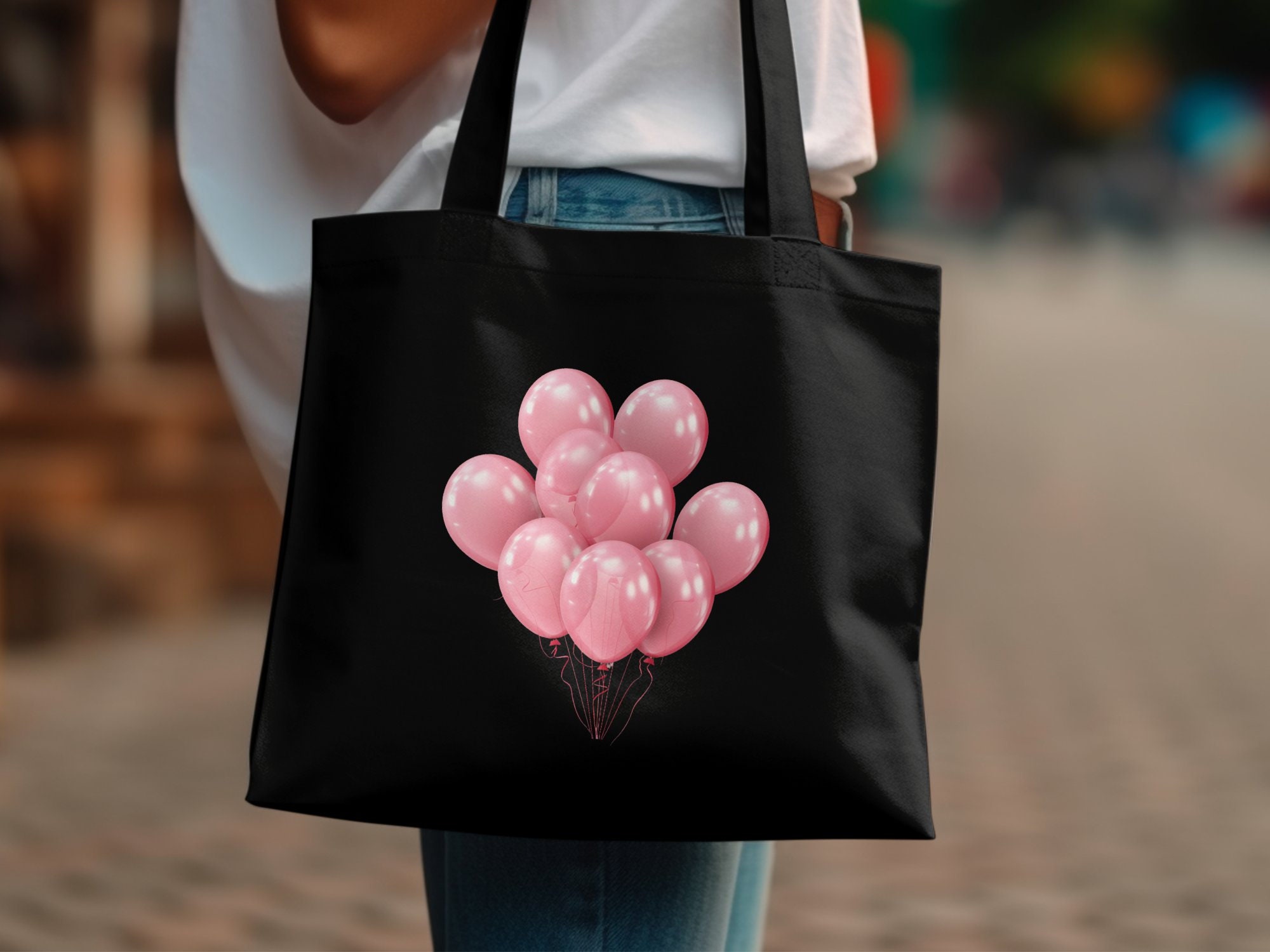 Pink Glitter Balloons Clipart, Silver Glitter Party Clipart, Birthday ...