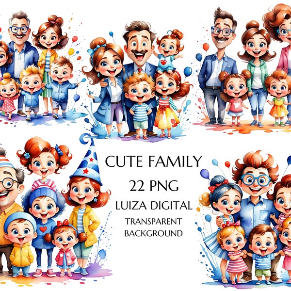 Family Clipart Bundle - Etsy