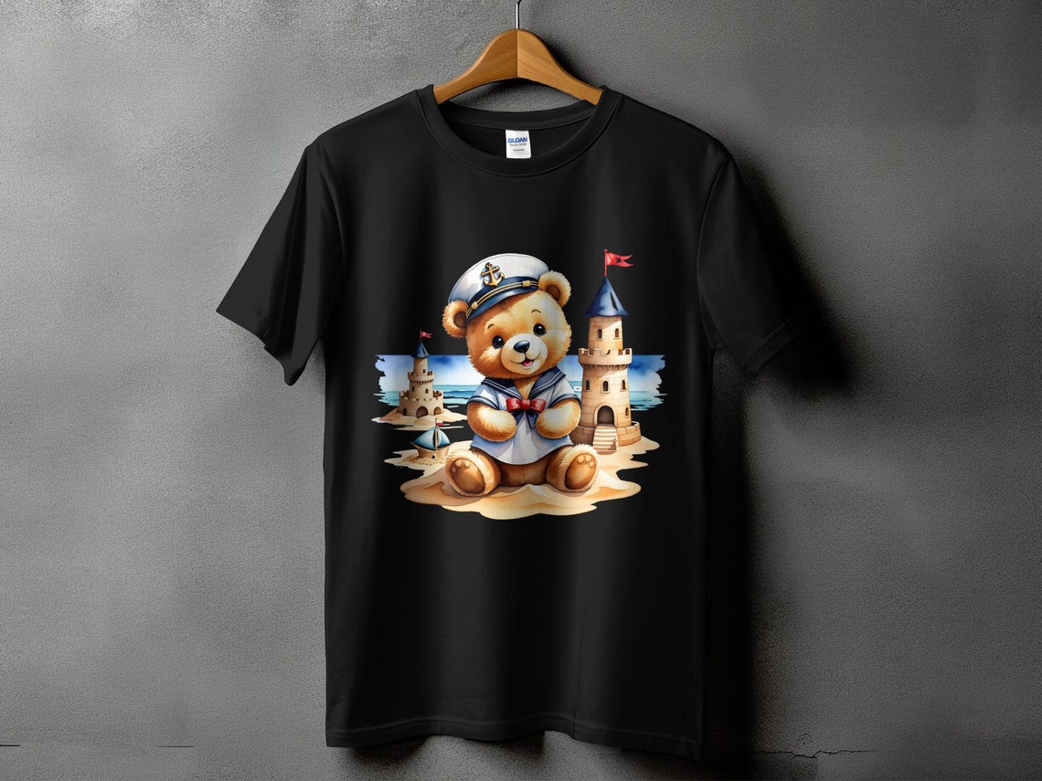 Cute Sailor Teddy Bear Clipart, Nautical Nursery Clipart, Baby Teddy ...