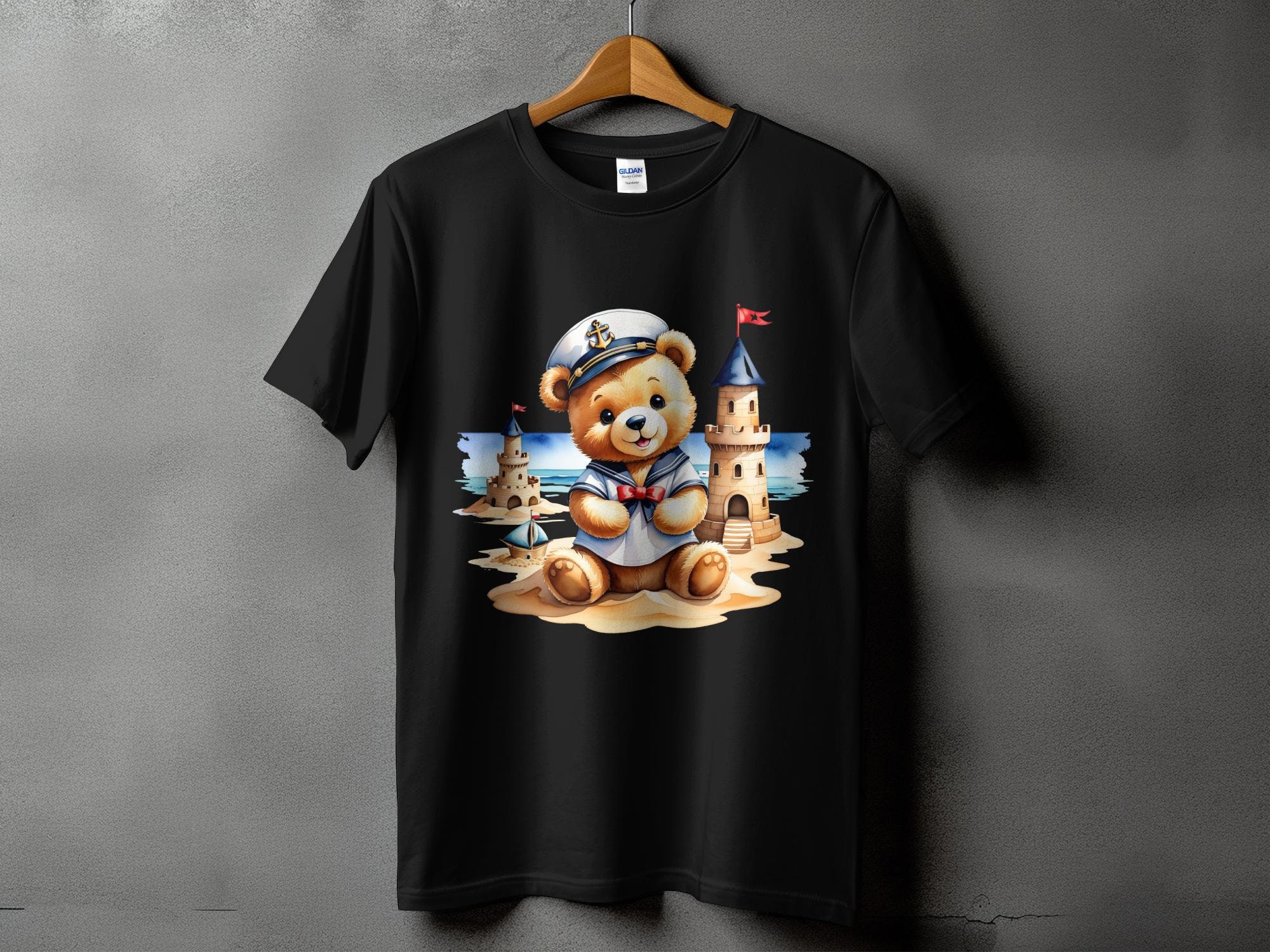 Cute Sailor Teddy Bear Clipart, Nautical Nursery Clipart, Baby Teddy ...