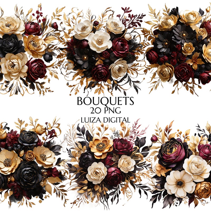 Burgundy Flower Png - Etsy